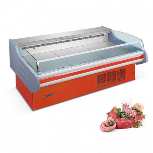 Air Cooling Fresh Meat Display Refrigerator Commercial Open Front Meat ...