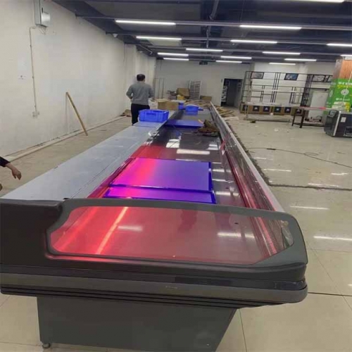 commercial chest deep freezer top open display refrigerated cooler ...